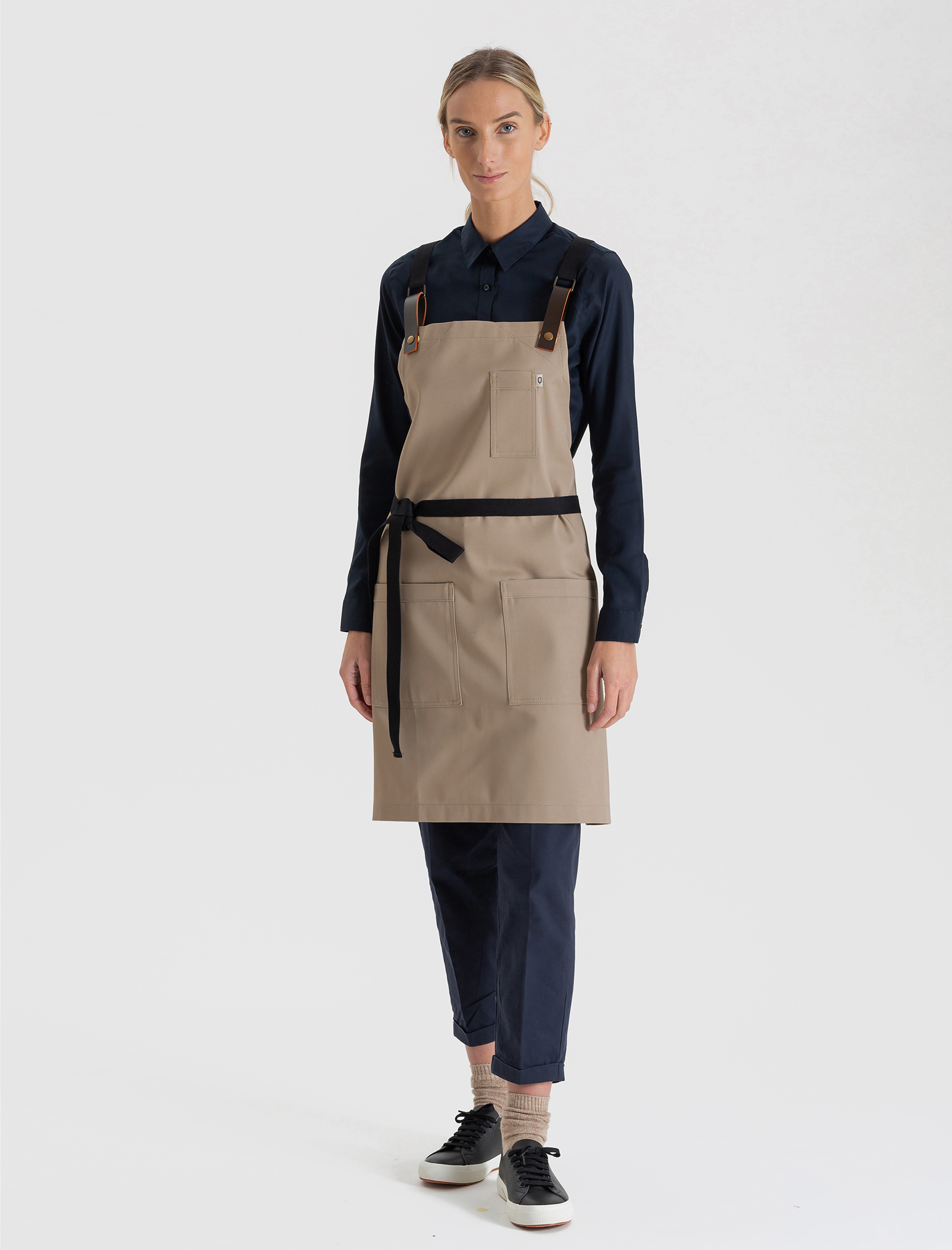 Sand Cross-Back apron - Qooqer