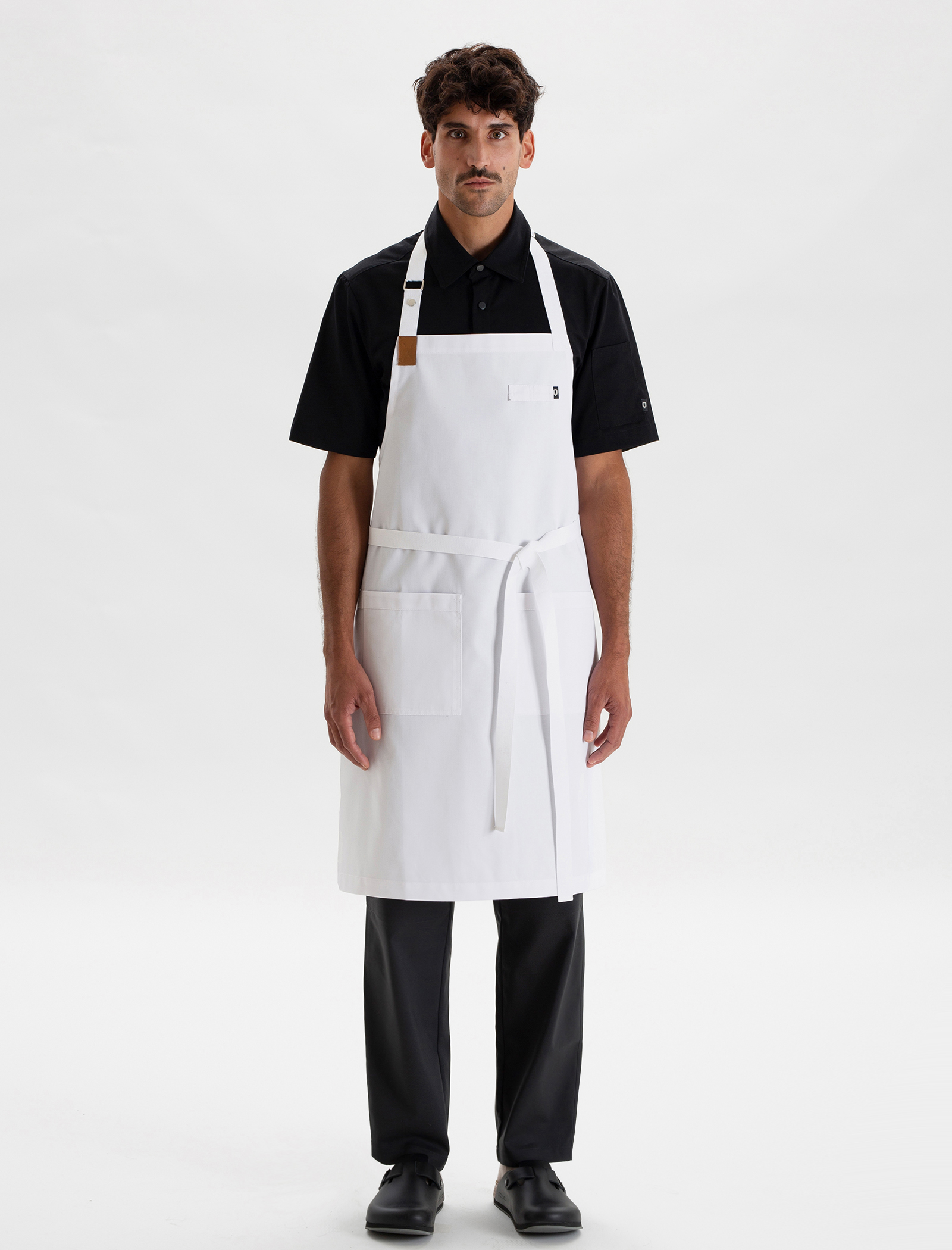 Clipper white apron - Professional and modern - Qooqer