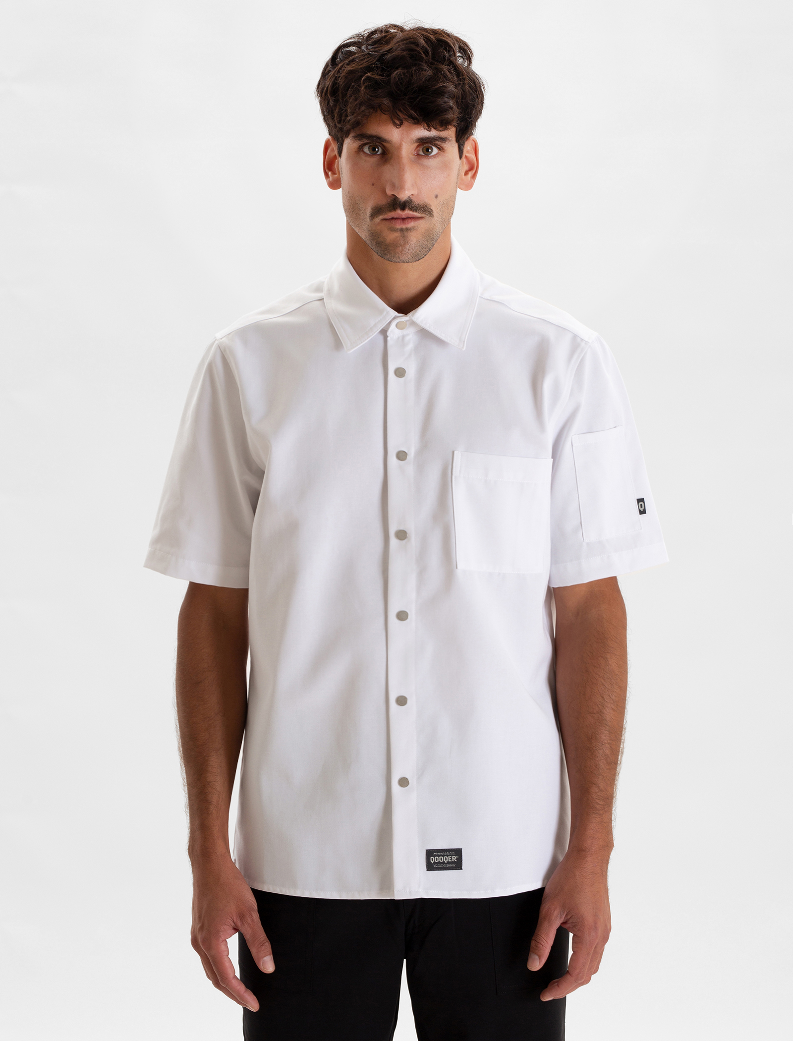 Premium white work shirt, a perfect fusion of design and quality. - Qooqer