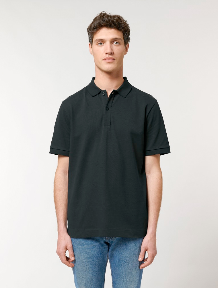 Polo negro unisex - Qooqer