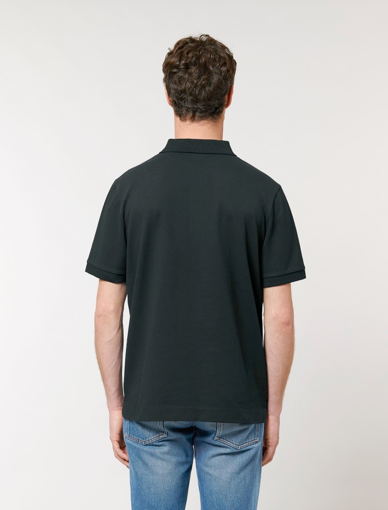 Polo negro unisex - Qooqer