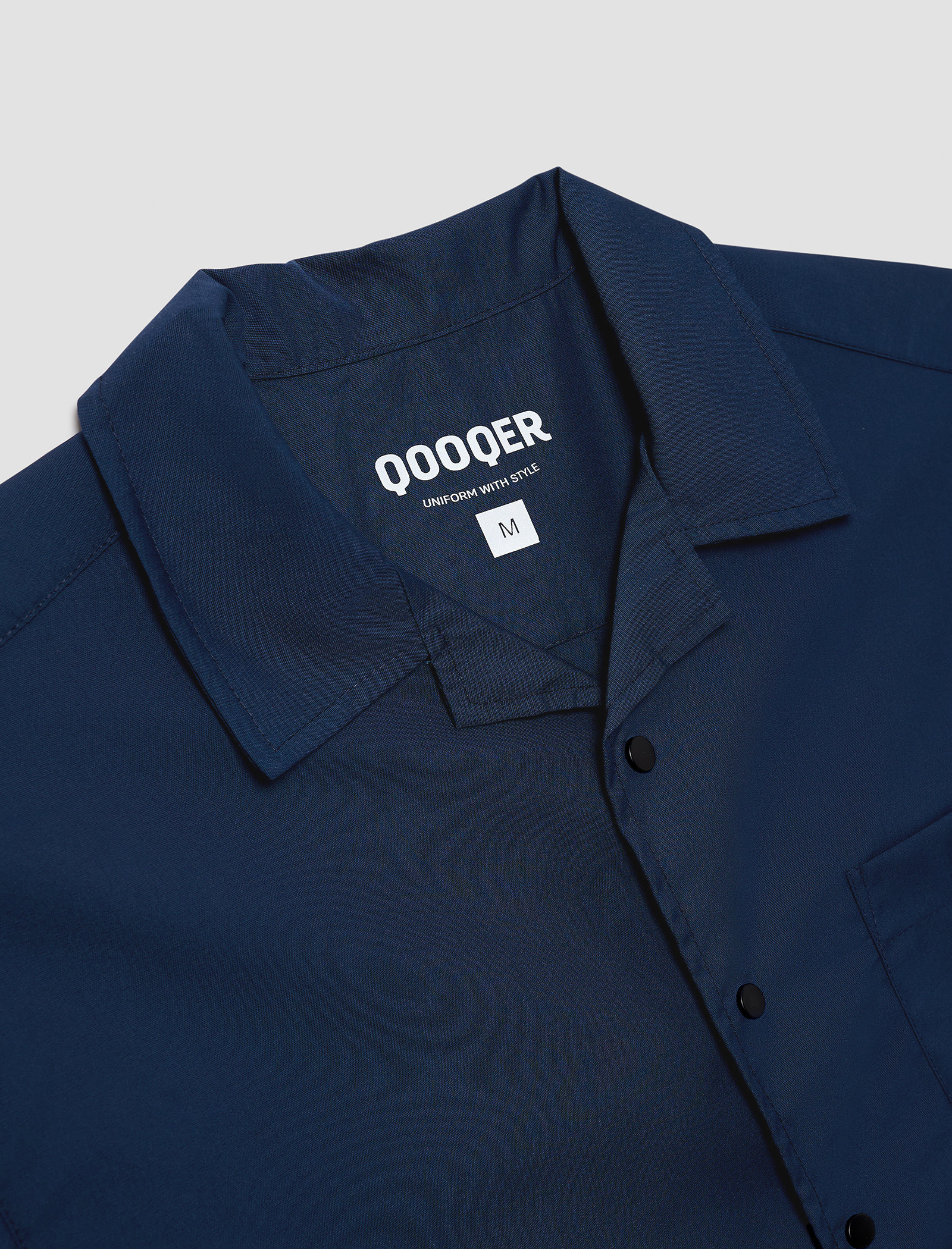 Navy chef shirt – Lightweight and modern - Qooqer