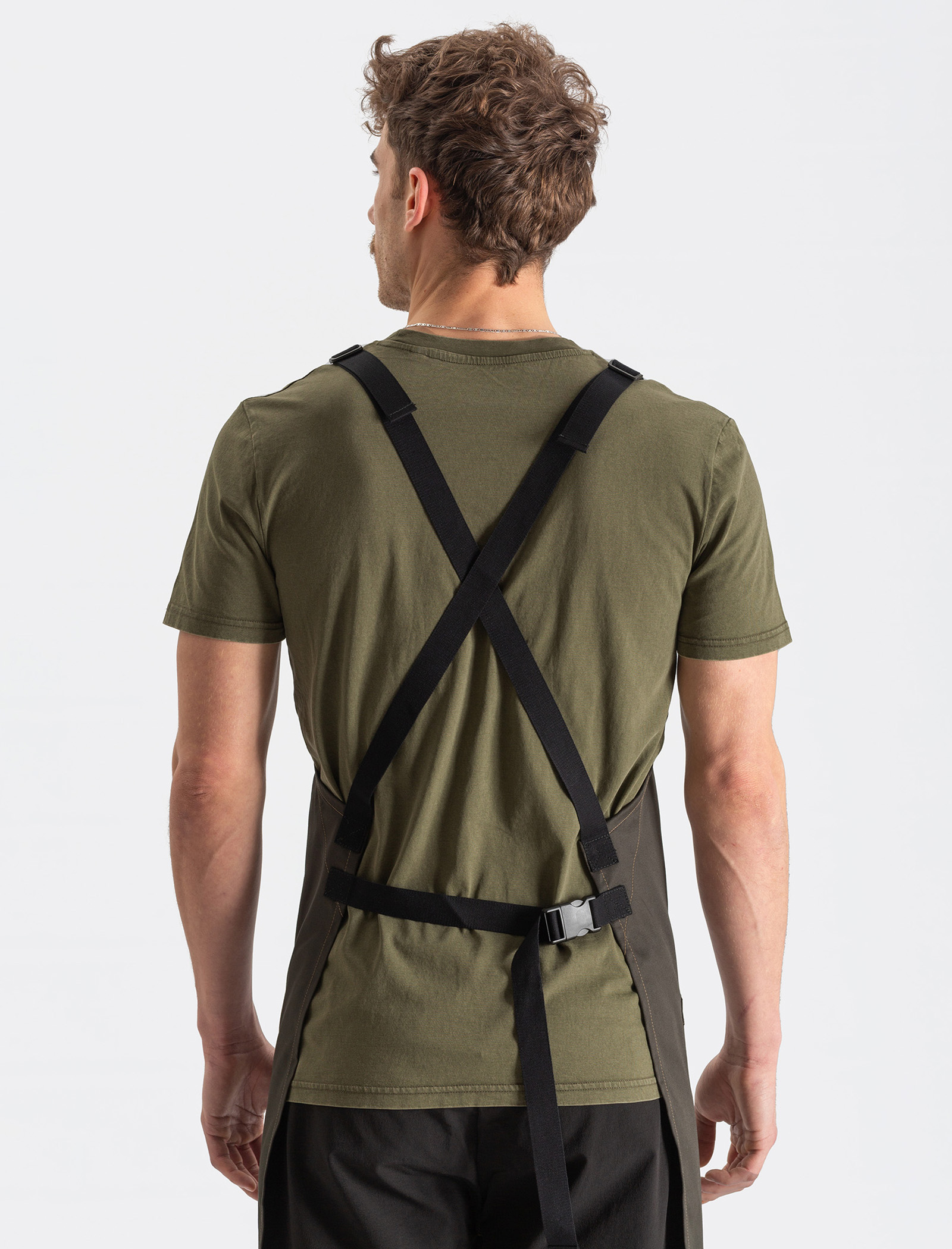 Cross back army apron - Qooqer