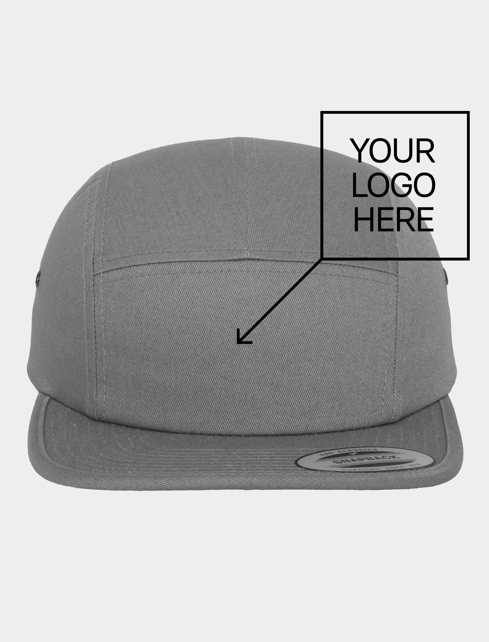 Dark Grey 5-Panel Cap - Qooqer