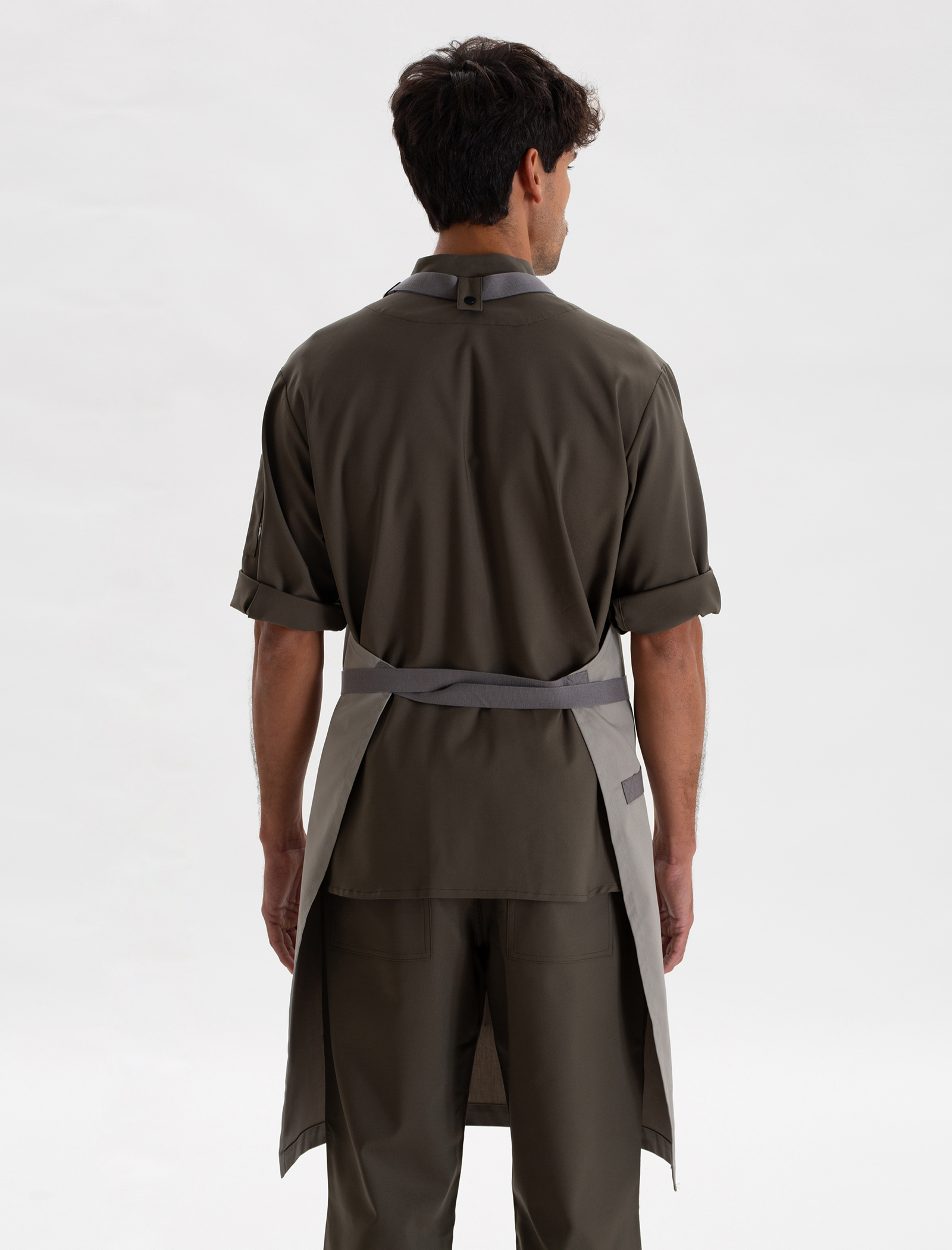 Delantal profesional gris - Funcionalidad y estilo - Qooqer