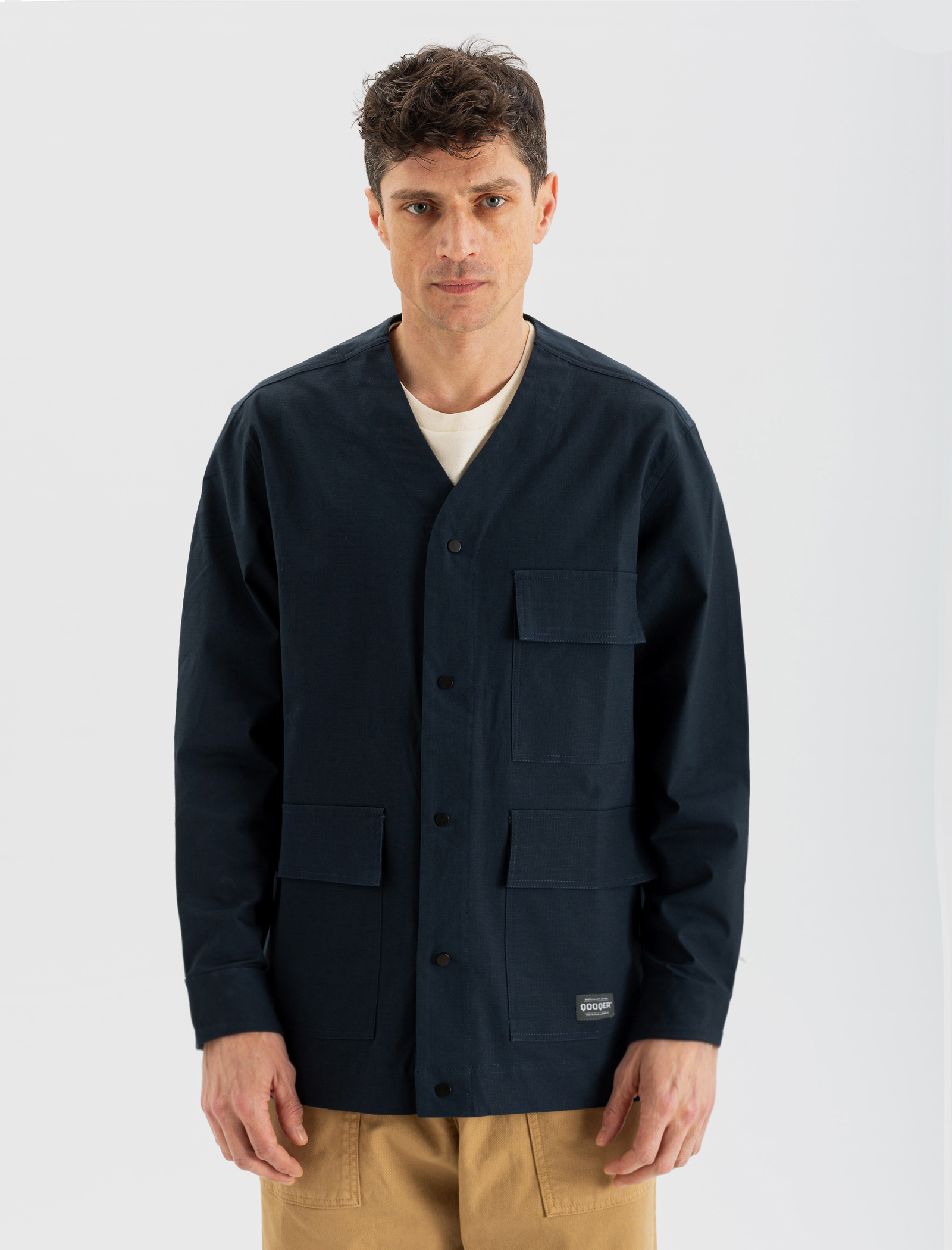 Blue work jacket – Professional workwear - Qooqer