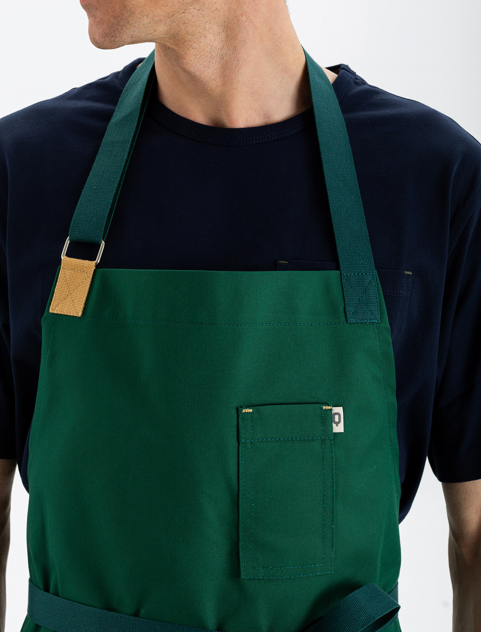 Delantal de cocinero verde oscuro - Qooqer