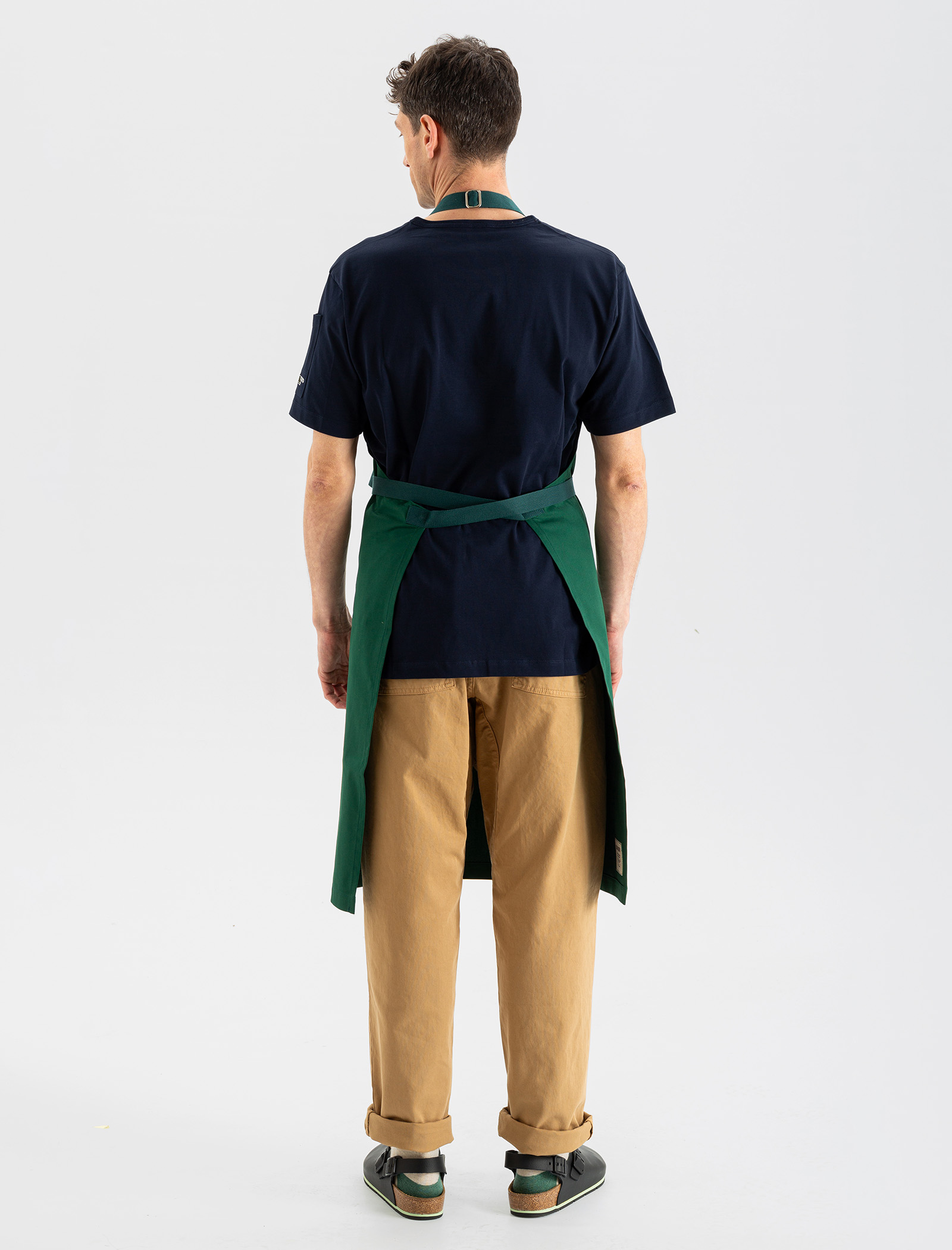 Delantal de cocinero verde oscuro - Qooqer