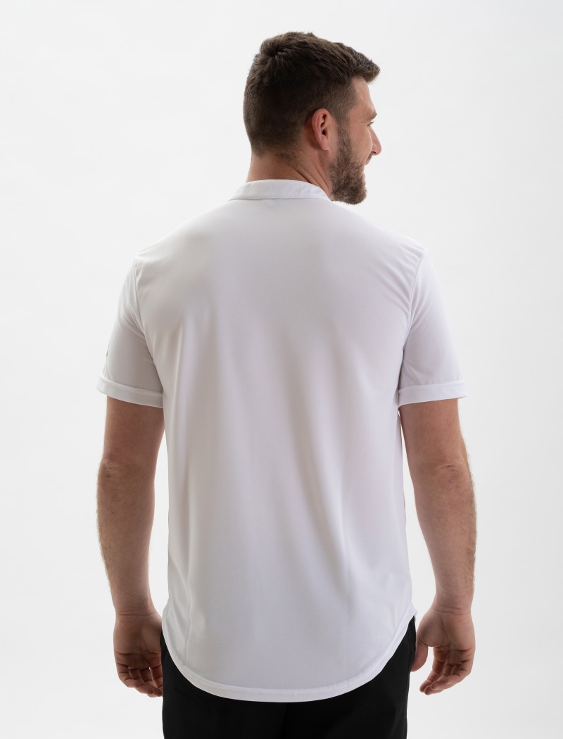 White anti-odour Chef Polo Shirt - Qooqer