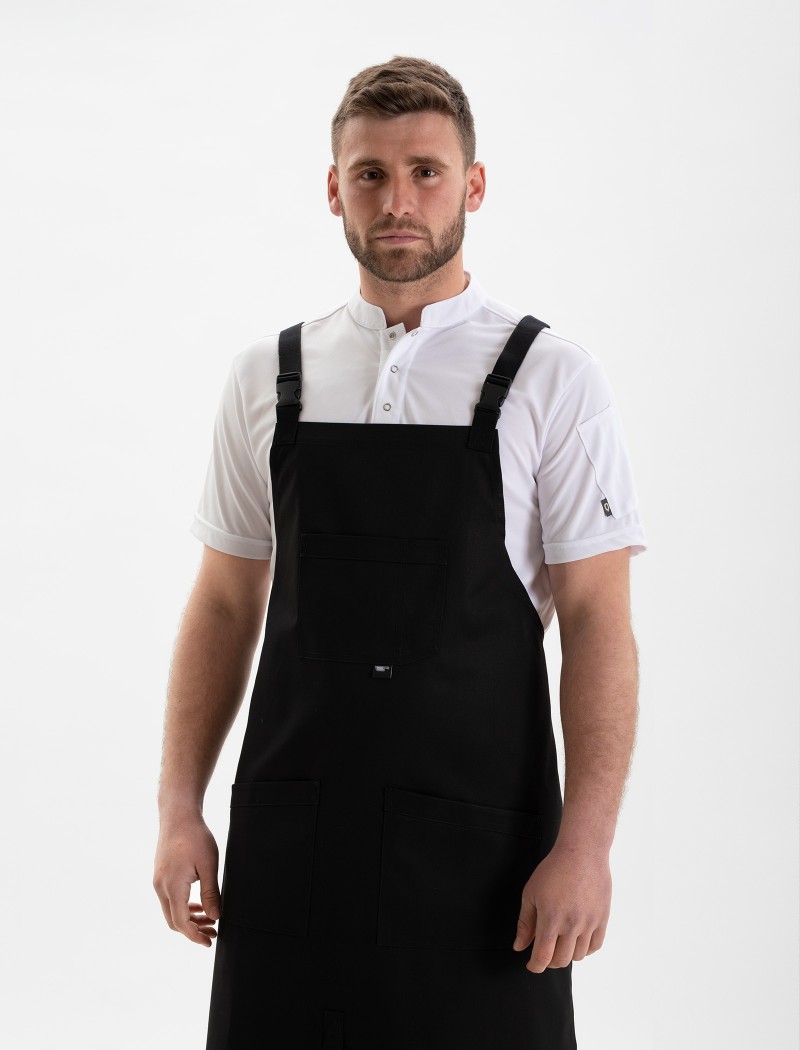 White anti-odour Chef Polo Shirt - Qooqer